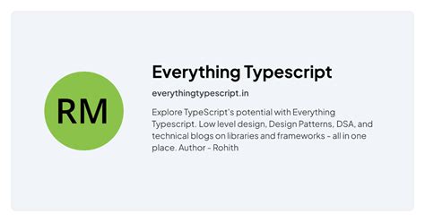 Everything Typescript