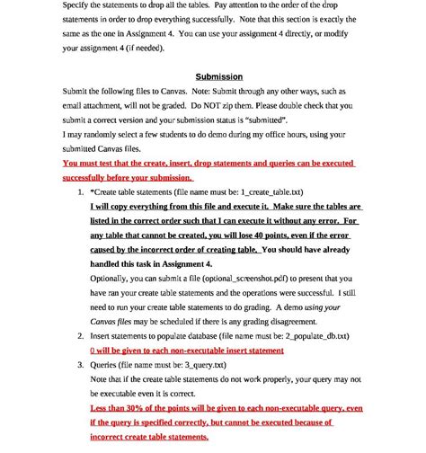 Solved Section 1 Using Sql Create Tables According To The
