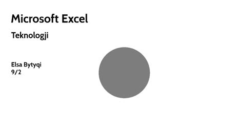 Microsoft Excel By Elsa Bytyqi On Prezi