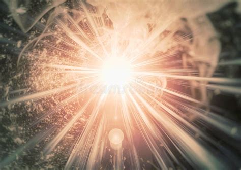Abstract Background Of Radially Shining Rays Stock Image Image Of