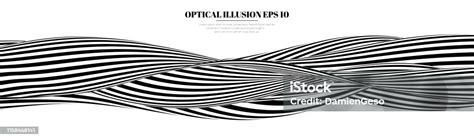 착시 선 배경입니다 추상 3d 흑백 환상 착시 벡터의 개념 적 디자인 Eps 10 벡터 일러스트레이션 0명에 대한 스톡 벡터 아트 및 기타 이미지 Istock