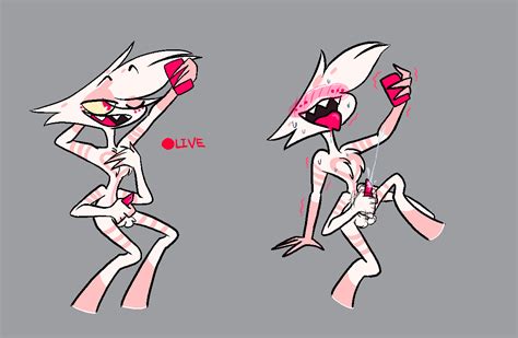 Rule 34 Angel Dust Hazbin Hotel Arachnid Arthropod Blush Bodily