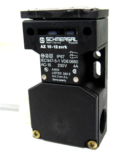 Schmersal Az16 12zvrk Safety Interlock Switch 230 V 4 Amp