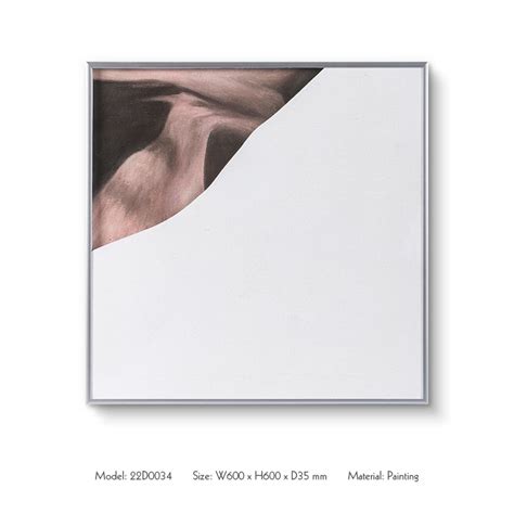 China Handmade Brown Color Blocks Painting Manufacturers Handmade