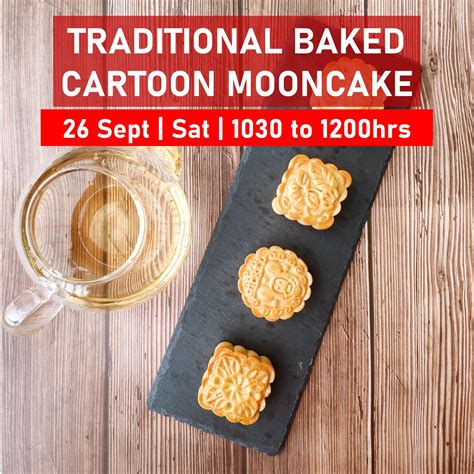 Learn To Make A Traditional Cartoon Baked Mooncake