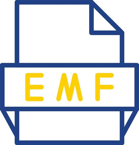 Emf File Format Icon 15990968 Vector Art At Vecteezy