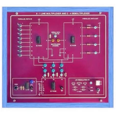 1 Line Multiplexer 4 Demultiplexer Trainer Board At ₹ 6513 Piece Power Electronic Trainer In