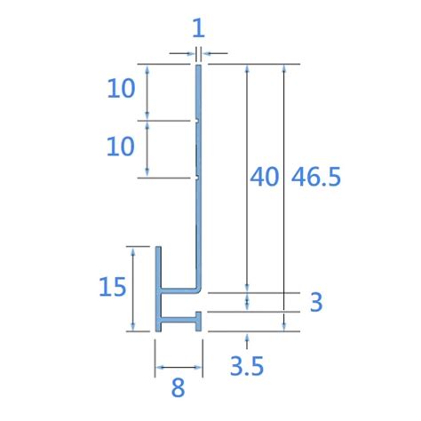 Aluminium Starter Profile For Cedral Click Mm Horizontal