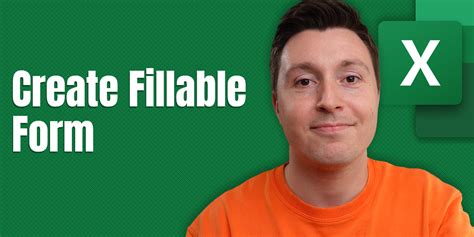 How To Create A Fillable Form In Excel Data Entry Spreadsheeto