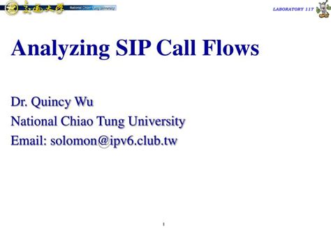 Ppt Analyzing Sip Call Flows Powerpoint Presentation Free Download