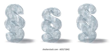 Ice Paragraph On White Background 3d Stock Illustration 603171842 Shutterstock