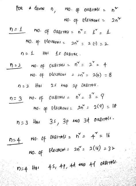 Solved S Sublevel How Many Orbitals How Many Electrons P Sublevel Course Hero