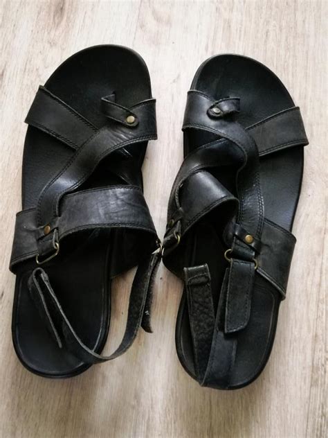 Шкіряні сандалі шльопанці — ціна 550 грн у каталозі Сандалії Купити чоловічі речі за доступною