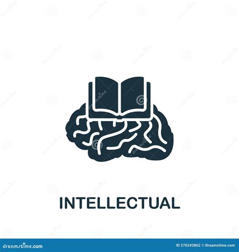 Intellectual Icon Monochrome Simple Sign From Performance Collection Stock Vector