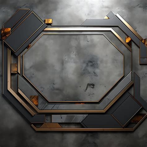 Premium Ai Image Background Of Angular Polygons Brushed Nickel Material Laser Cut Metal Acc