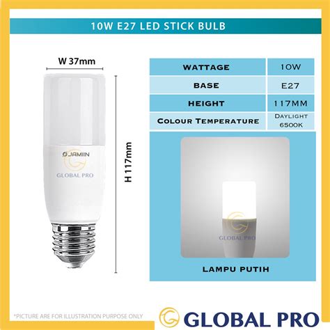 Led Stick Bulb W W W E Led Bulb Light Led Bulb Downlight Mentol Lampu Led Lamp Lampu