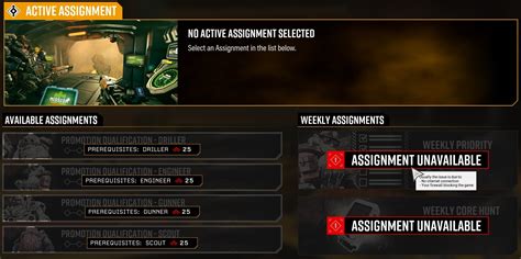 Weird Assignment Unavailable Messages Rdeeprockgalactic