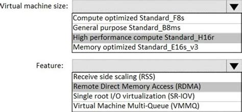 Which Virtual Machine Size And Feature Should You Use Exam Training
