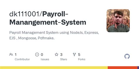 Github Dk111001payroll Manangement System Payroll Management System