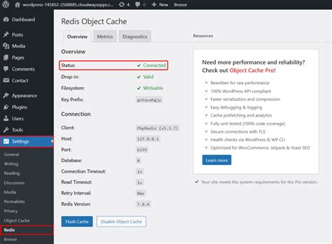 How To Install And Configure WordPress Redis Cache