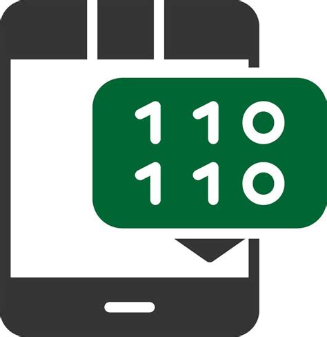 Binary Messages Creative Icon Design 36835397 Vector Art At Vecteezy