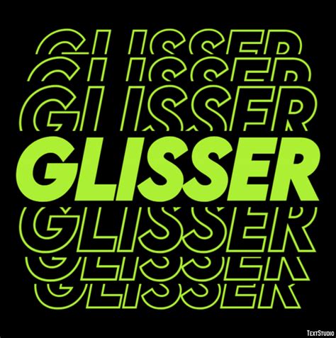 Glisser Text Effect And Logo Design Word
