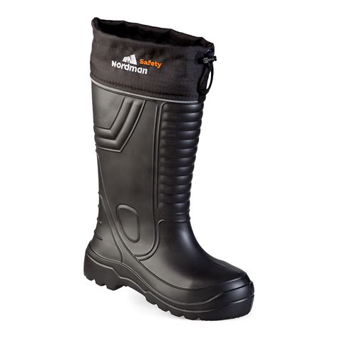 Nordman Safety Insulated Fold Down Collar Mens Knee High Boots