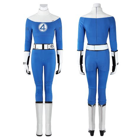 Invisible Woman Cosplay Costume Sue Storm The Fantastic Four First