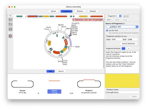 Gibson Assembly In Codoncode Aligner Design And Simulate Cloning Projects
