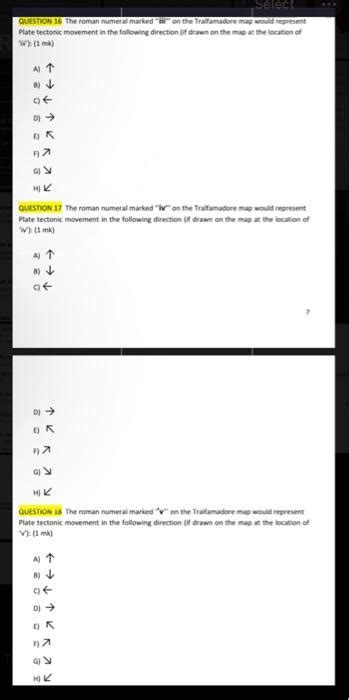 Solved QUESTION 14 The roman numeral marked ' T " " on the | Chegg.com