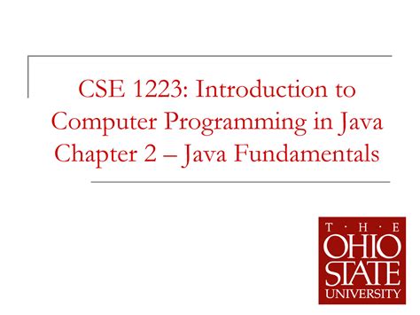 Lecture Slides Lectures Computer Basics Fundamentals And Branching CSE Studocu