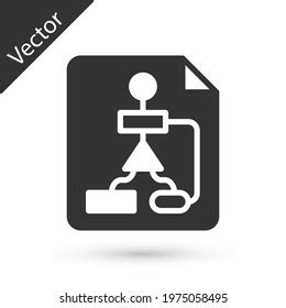 Grey Tile Flowchart Program Design Process Stock Vector Royalty Free Shutterstock
