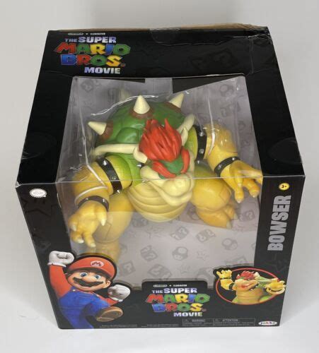 Super Mario Bros Movie Bowser Figure Jakks Pacific New Box Wear