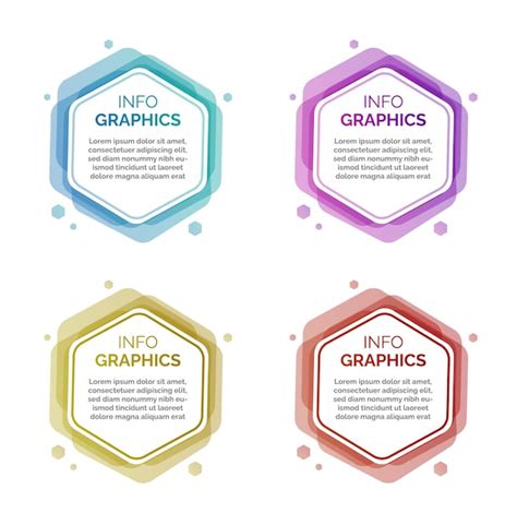 Premium Vector Different Colour Gradients Infographic Badges Abstract