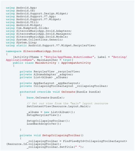 how to use xamarin and sitecore to create a music app part 4 valtech