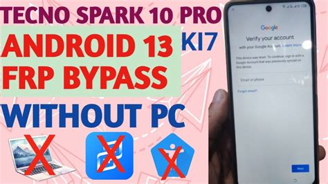 Tecno Spark Pro Frp Bypass Android Tecno Spark Pro Ki Google Account Bypass Youtube
