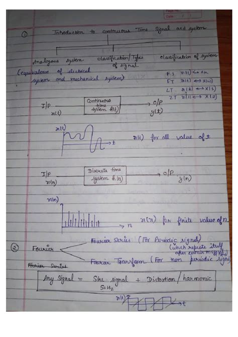 Bss Unit 01 Class Notes Basic Signal And System Studocu