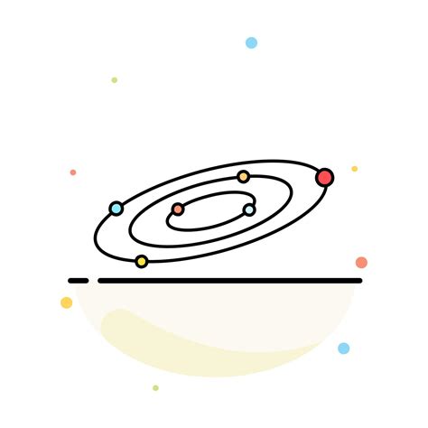 Galaxy Astronomy Planets System Universe Flat Color Icon Vector 17963888 Vector Art At Vecteezy