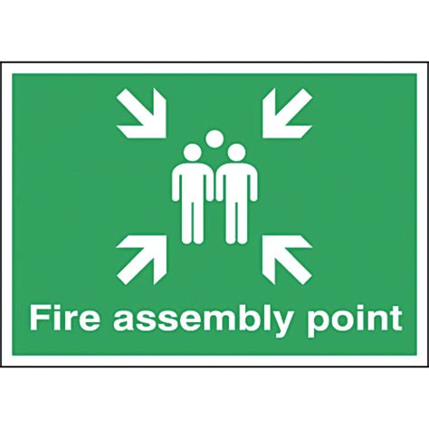 A48197214 Safety Signs Fire Assembly Point 450 X 600mm Pvc Atoz Supplies