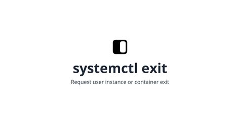Systemctl Exit Exitcode Fig