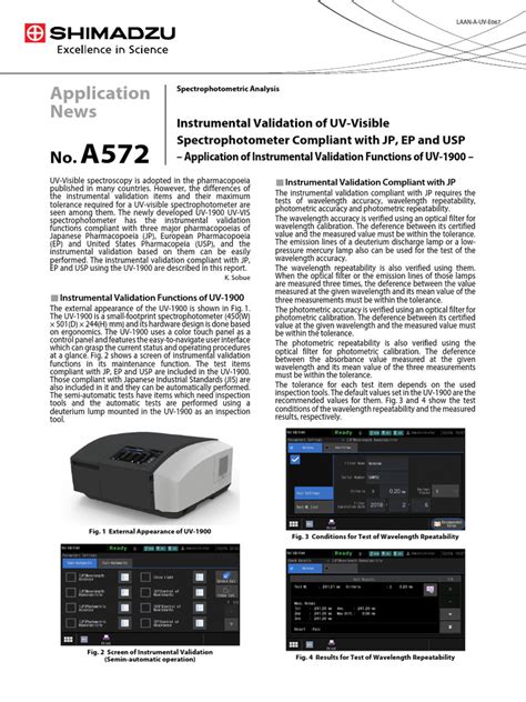 Validacion Uv Shimadzu Pdf Ultraviolet Visible Spectroscopy Spectrophotometry
