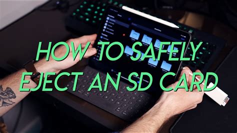 How To Safely Eject Sd Cards From The Ipad Youtube
