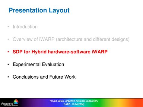 PPT Sockets Direct Protocol For Hybrid Network Stacks A Case Study With IWARP Over G