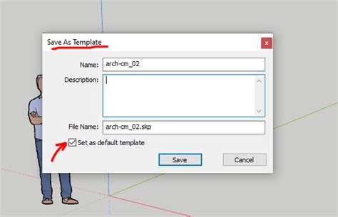 Model Info Units Display Precision Length Change Default SketchUp SketchUp Community