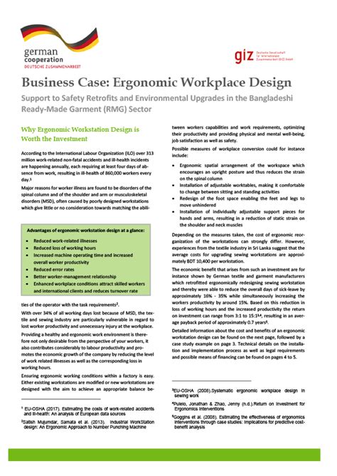 Ergonomic Workplace Design Sreup