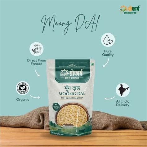 Organic Moong Dal Packaging Size 1 Kg At Rs 299kg In Zaidpur Id