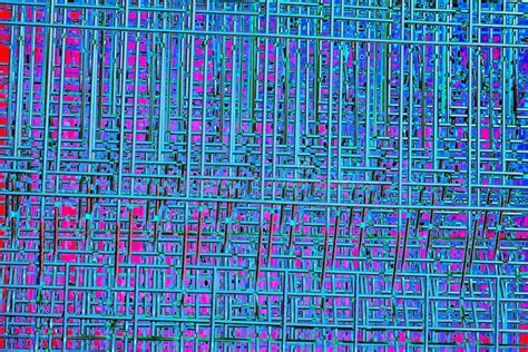 Many Layers Of Lattice In A Modified Color Scheme A Bright Abstract