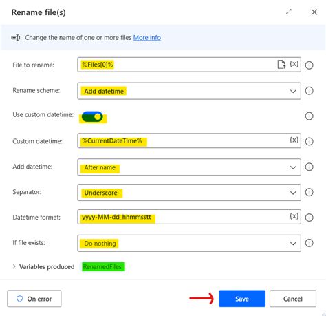rename recent file in downloads folder and move to specific folder with