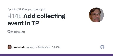 Add Collecting Event In Tp · Issue 148 · Speciesfilegrouptaxonpages