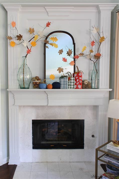 How To Style A Fall Mantel With Diy Projects Bluesky At Home